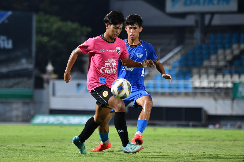 ทีมชาติไทย U17 อุ่นเสมอ บ้านบึง เอฟซี เตรียมทีมลุยชิงแชมป์อาเซียน