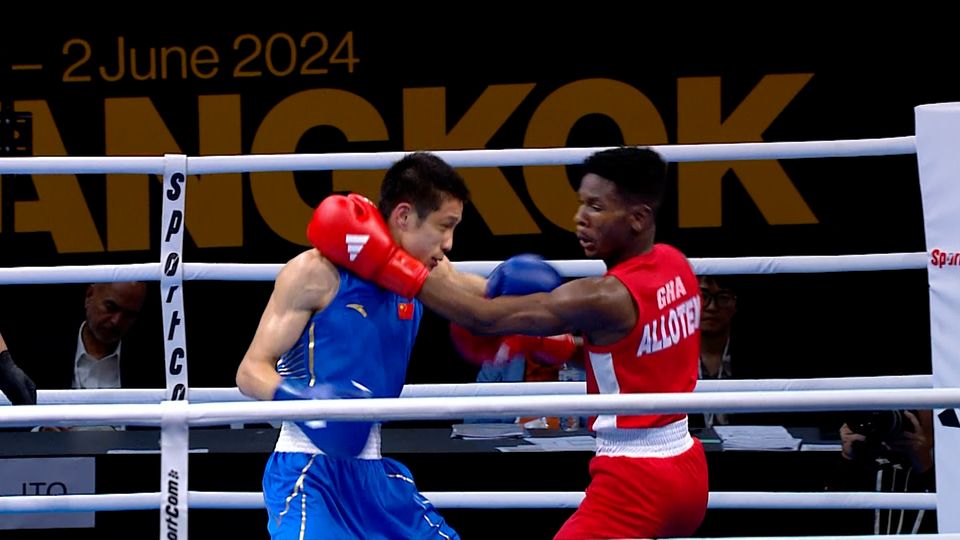 Theophilus Allotey vs Liu Chuang | มวยสากลคัดโอลิมปิก 2024 | 31 พ.ค.67