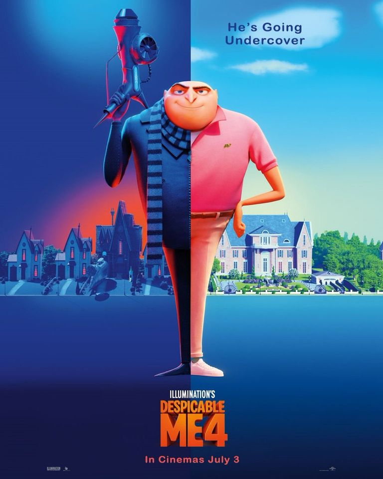 Despicable Me 4 มิสเตอร์แสบ ร้ายเกินพิกัด 4 ซูเปอร์วายร้ายกลับมาแล้วบนโปสเตอร์ล่าสุดของหนัง